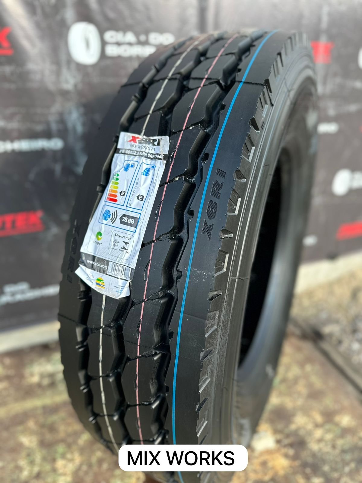 Pneu 275/80R22.5 16PR 149/146K MIX WORKS F1 MISTO XBRI- Pneutek Pneus